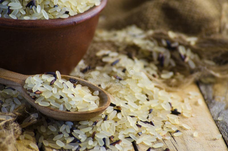 Conventional Grain and Wild Rice Stock Photo - Image of conventional ...