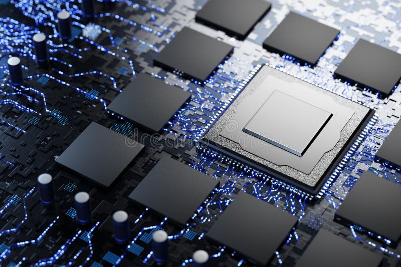 Conventional Technologies. New Microprocessor. Memory Chips and Central ...