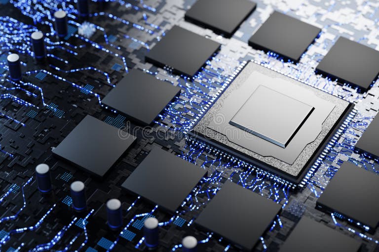 Conventional Technologies. New Microprocessor. Memory Chips and Central ...