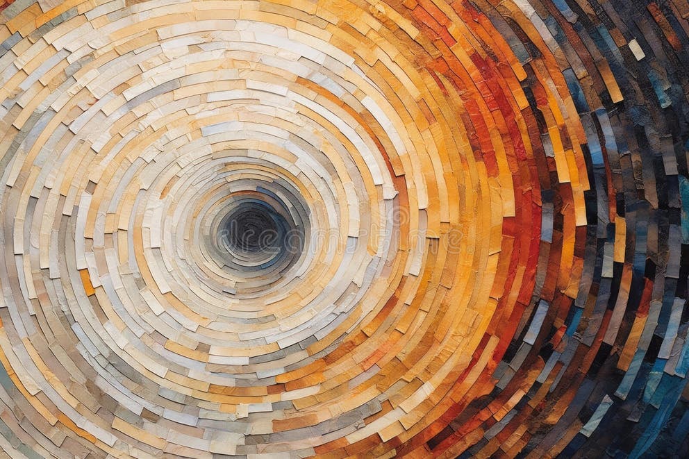 Convergence of Abstract Forms and Textures, Blending Seamlessly To ...