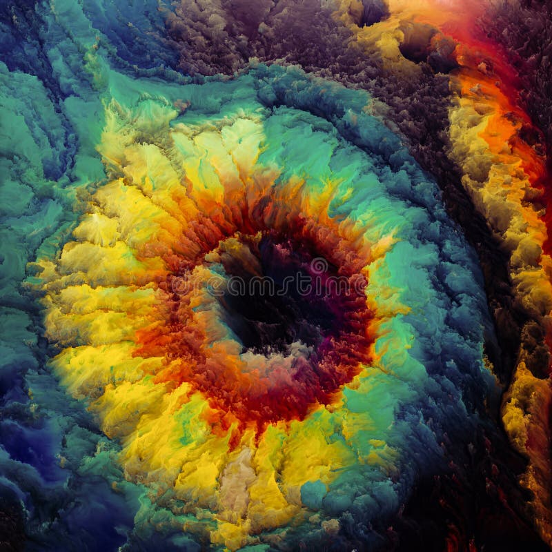 Convergence of Active Textures Stock Illustration - Illustration of ...