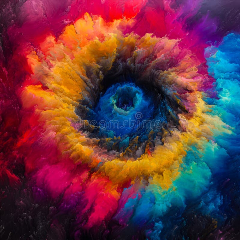 Convergence of Active Textures Stock Illustration - Illustration of ...