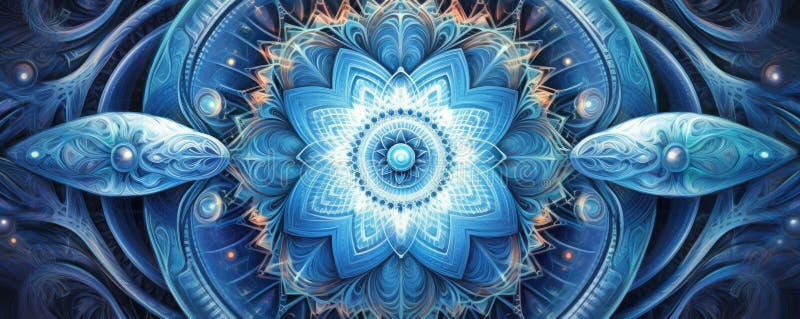 Convergence of Intricate Mandala Patterns, Radiating from a Central ...