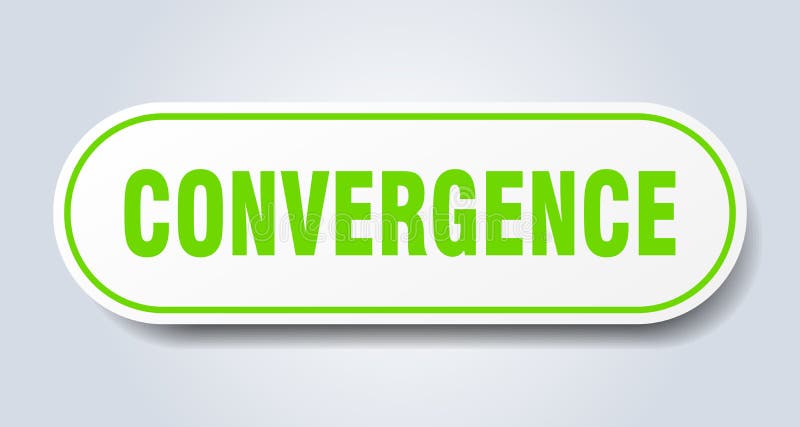 Convergence sticker. stock vector. Illustration of square - 197151360