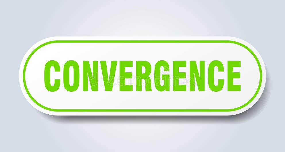 Convergence sticker. stock vector. Illustration of square - 197151360