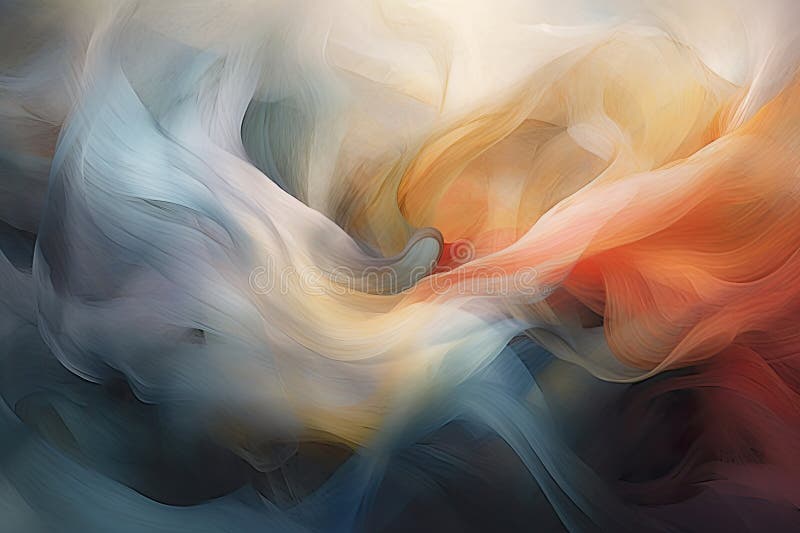 Convergence of Translucent Layers and Textures, Creating a Dreamlike ...