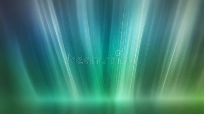 Converging Light Rays Streaming through Turquoise Green Gradient ...