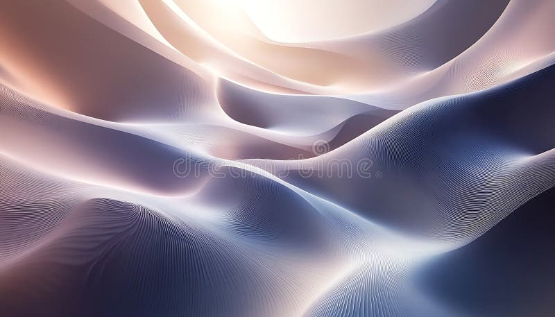 Converging Lines Creating Geometric Depth In Soft Gradients Stock Illustration Illustration Of