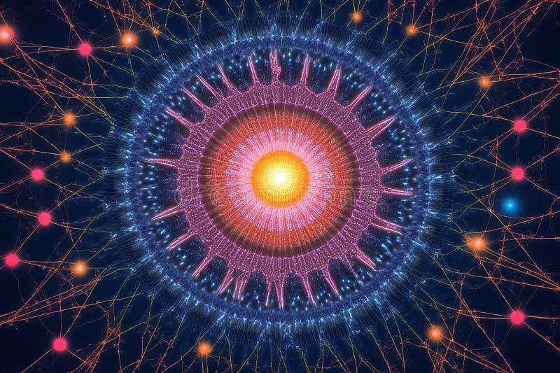 Converging Wave Patterns stock illustration. Illustration of emotive ...