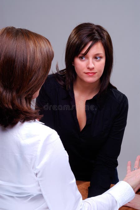 Conversation stock photo. Image of beautiful, caucasian - 4443186