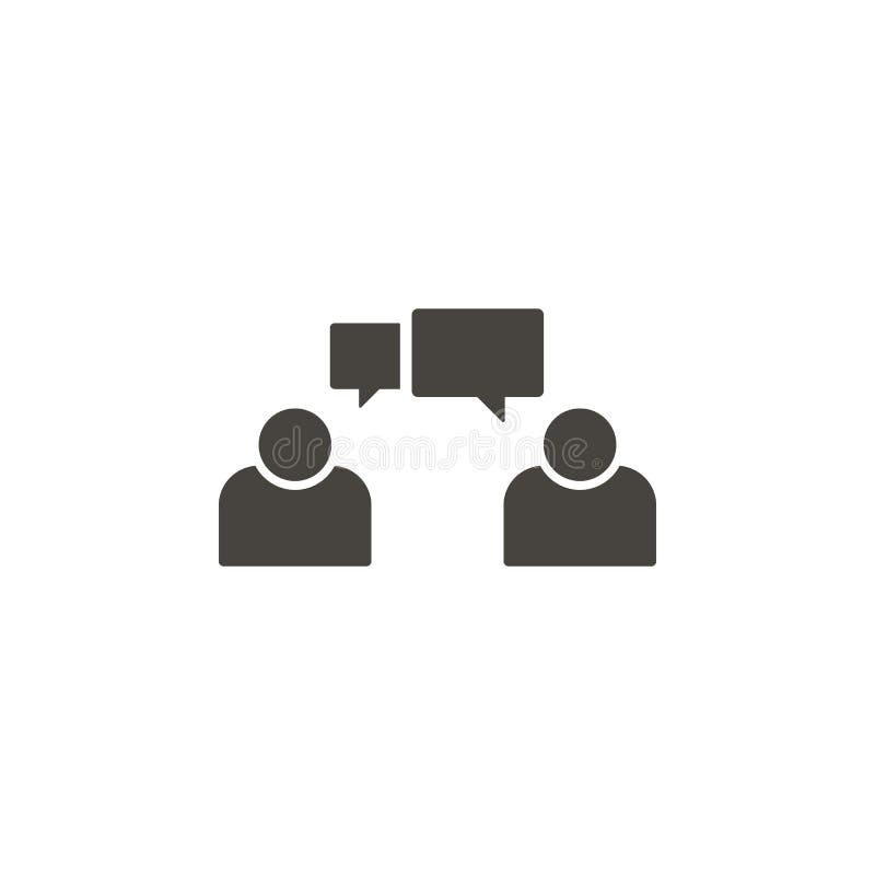Conversation, Avatars, Users Vector Icon. Simple Element ...
