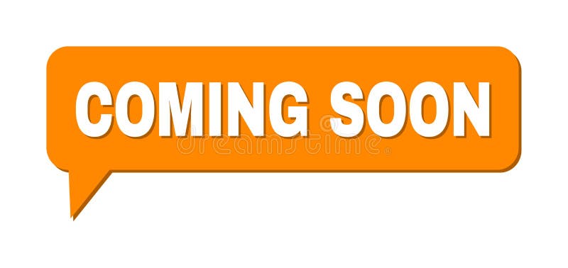 Conversation COMING SOON Colored Bubble Message Stock Vector ...