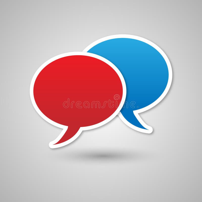 Artistic Speech Bubble Set, Vector Illustration Stock Vector ...