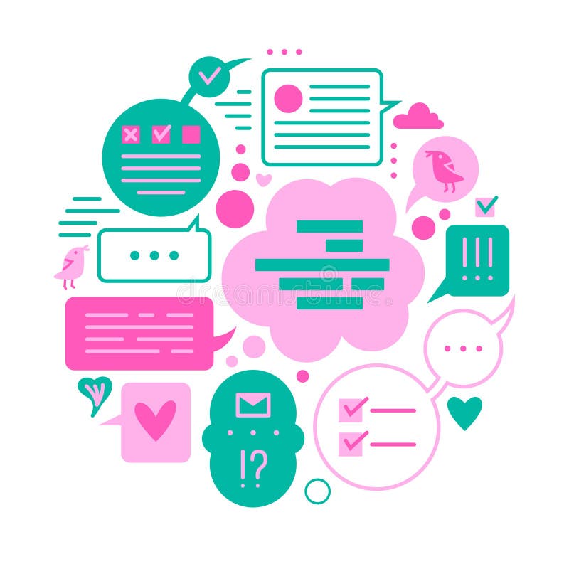 Email Conversation Banner Stock Illustrations – 789 Email Conversation ...