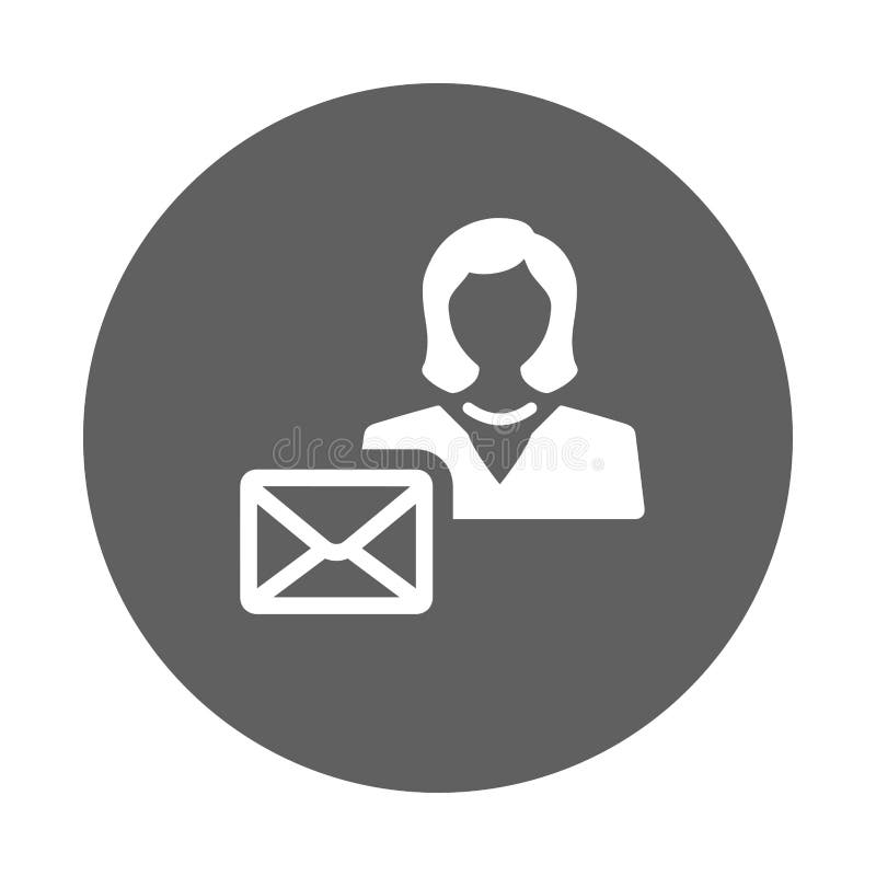 Conversation, Female, Message Icon. Gray Vector Graphics Stock ...