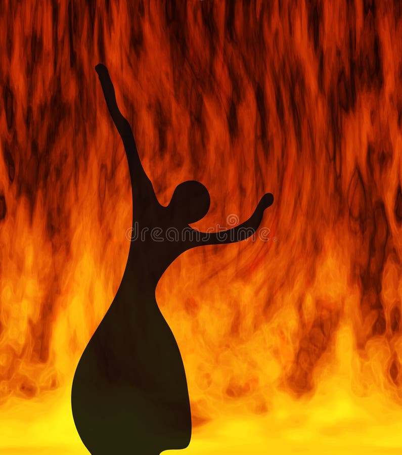 Conversation with fire stock illustration. Illustration of storm - 606824