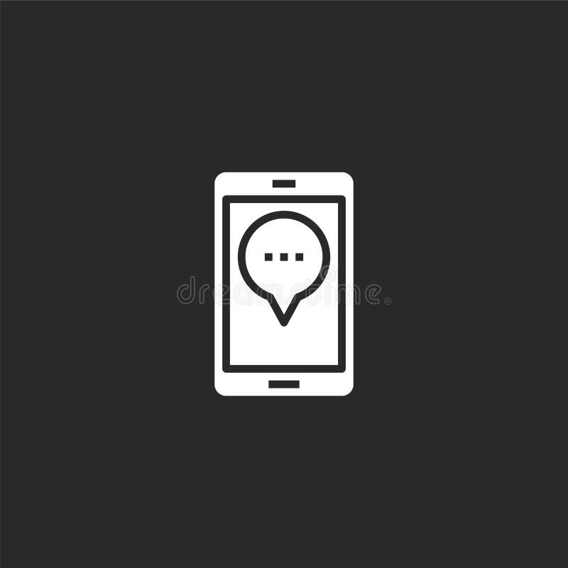 Conversation Icon. Filled Conversation Icon for Website Design and ...