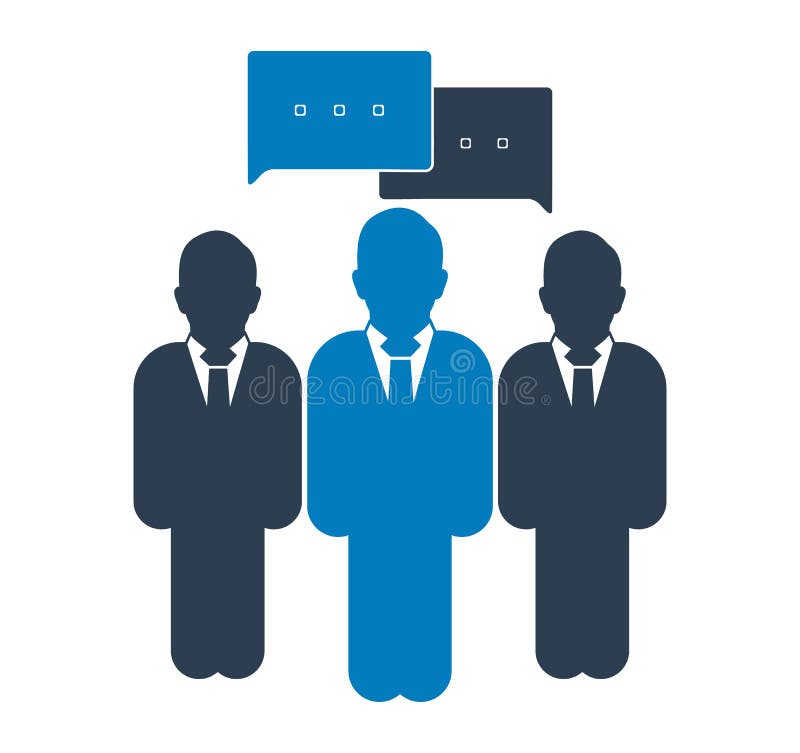 Conversation Icon. Flat Style Vector. Stock Vector - Illustration of ...