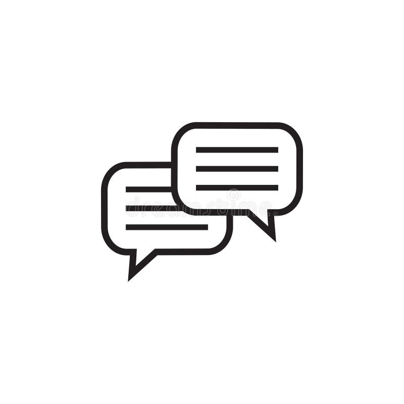 Conversation Icon Graphic Design Template Vector Illustration Stock ...