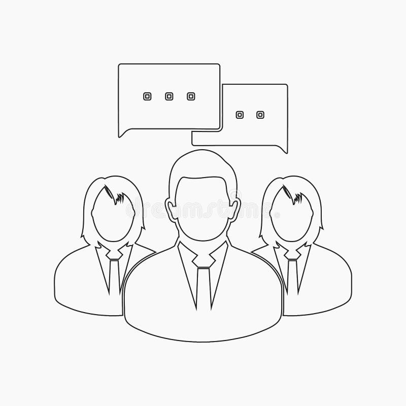 Conversation icon. stock vector. Illustration of think - 176293279