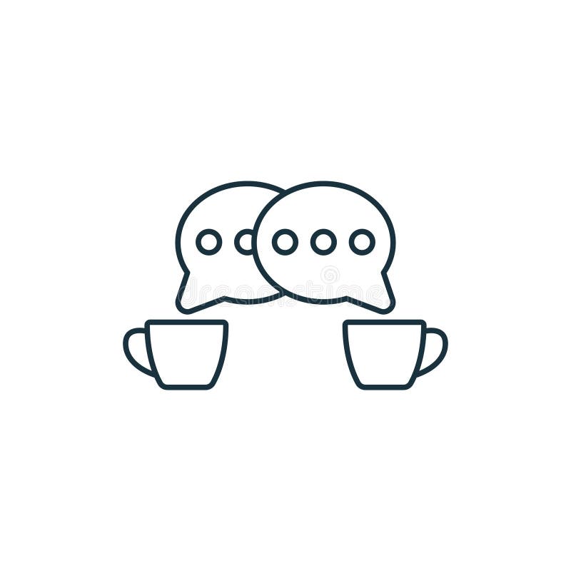 Conversation Icon. Monochrome Simple Sign from Speech Collection Stock ...