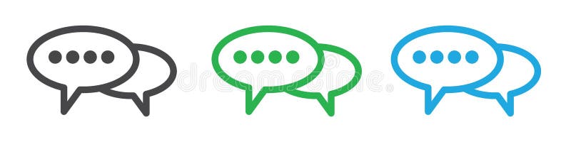 Conversation Icon Showing Dialogue and Communication, Perfect for Chat ...