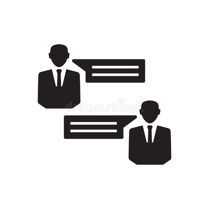 Conversation icon stock illustration. Illustration of chatting - 374366810