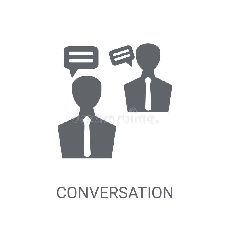 Conversation Speech Bubbles Icon Vector Sign and Symbol Isolated on ...