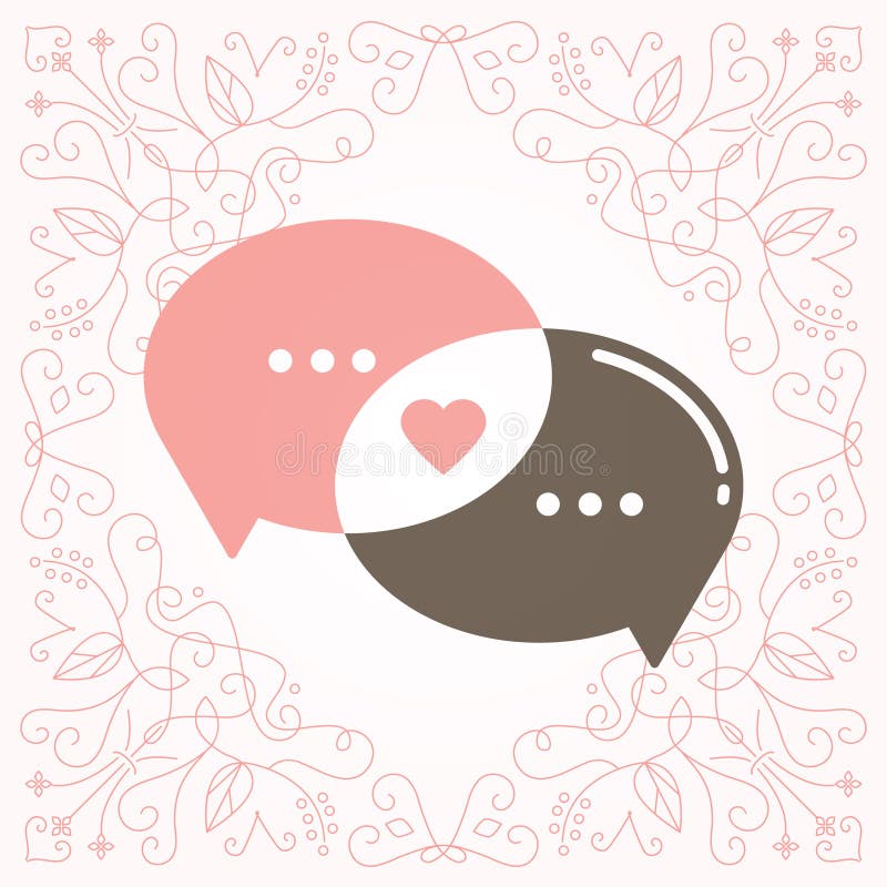 Conversation Icon. Vector Illustration Decorative Background Design ...