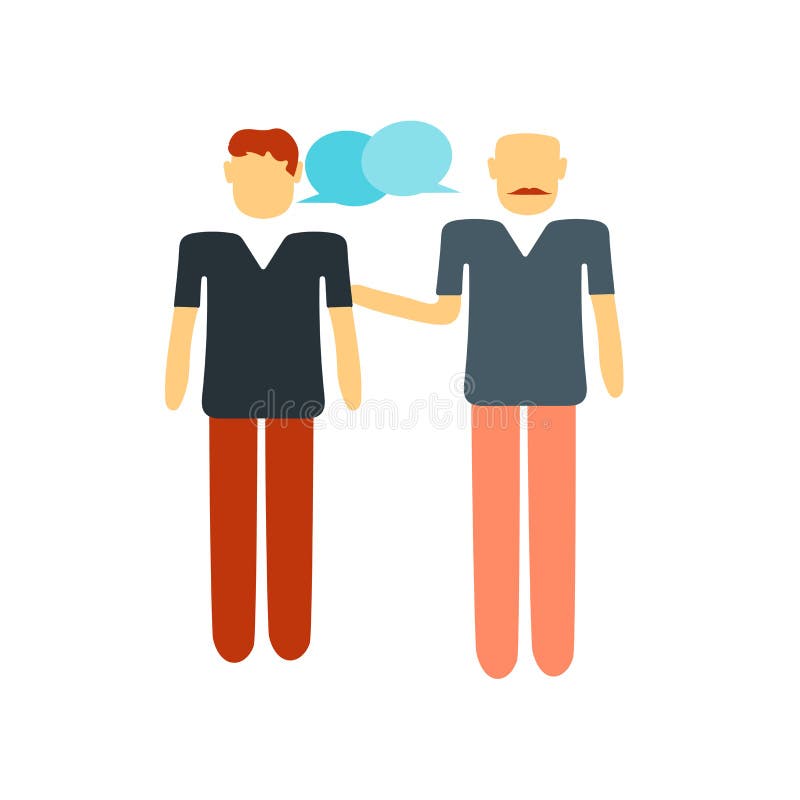 Conversation Icon Vector Isolated on White Background, Conversation ...