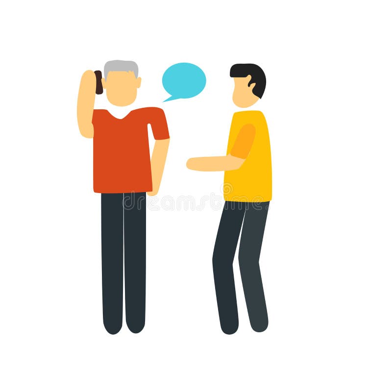 Conversation Icon Vector Isolated on White Background, Conversation ...