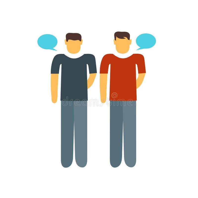 Conversation Icon Vector Isolated on White Background, Conversation ...