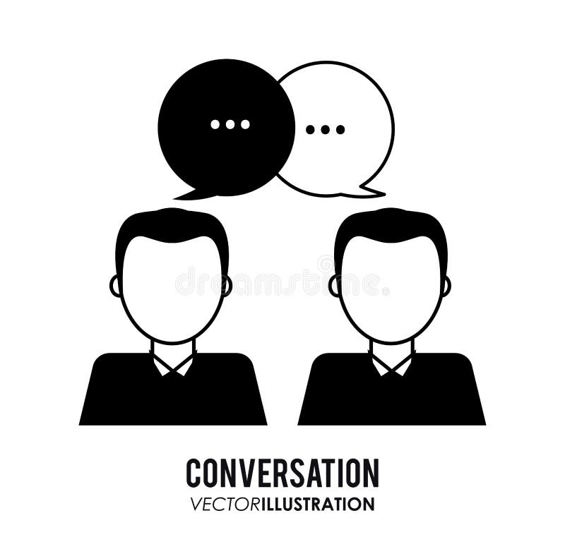 Conversation icons design stock vector. Illustration of signs - 63368800