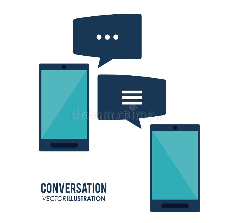 Conversation icons design stock vector. Illustration of connect - 63368774