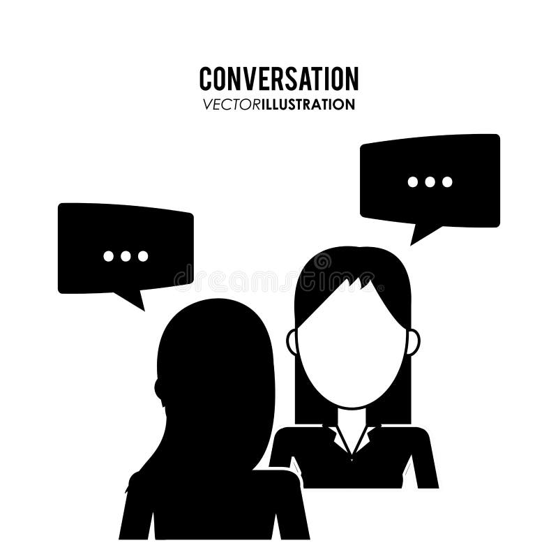 Conversation icons design stock vector. Illustration of signs - 63368800
