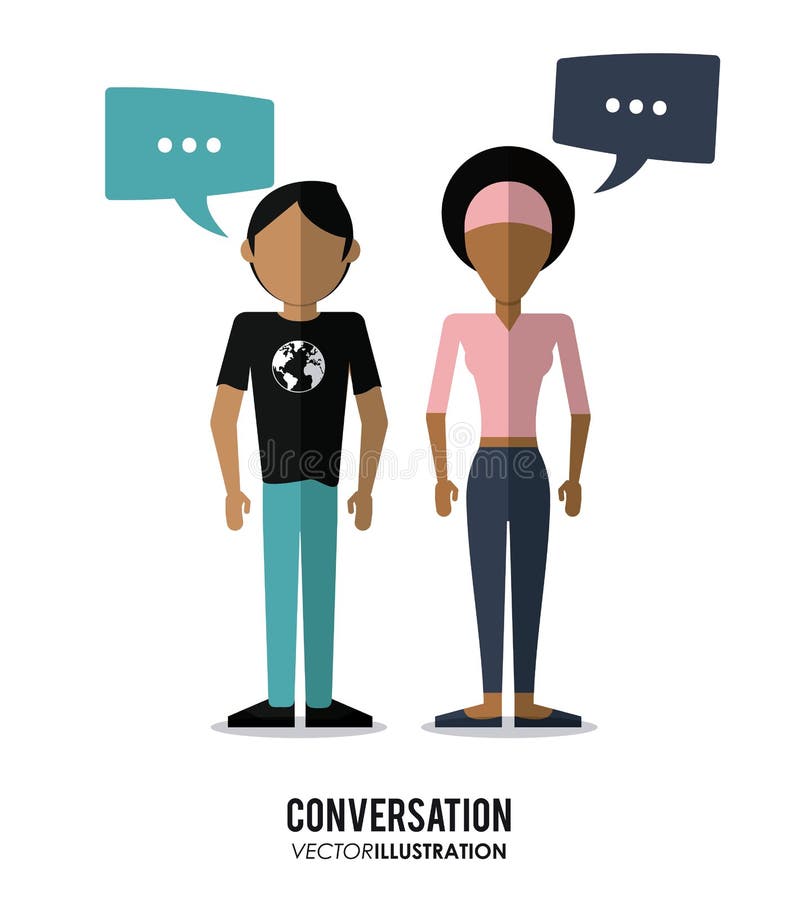 Conversation icons design stock vector. Illustration of connection ...