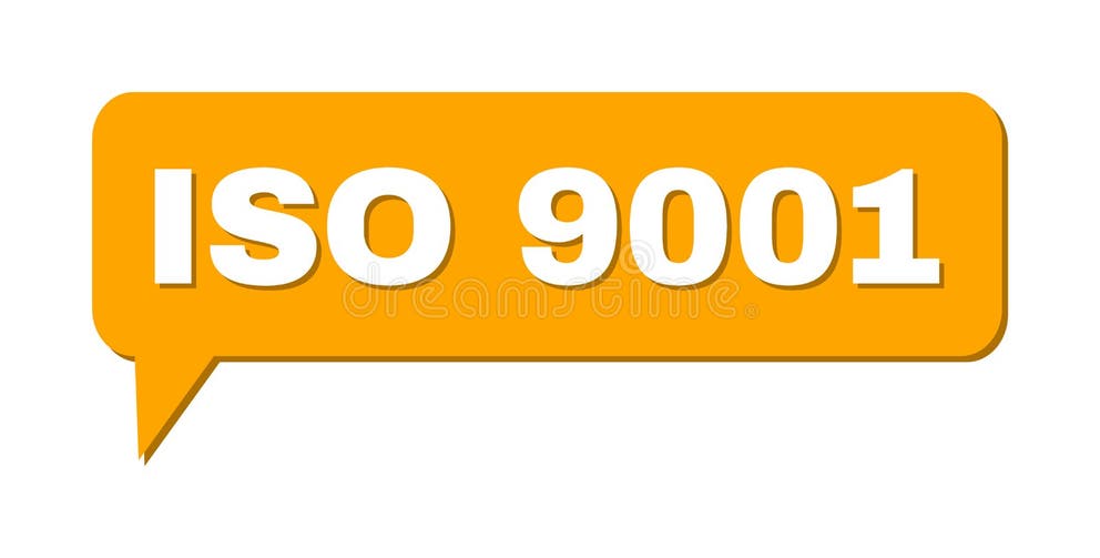 Conversation ISO 9001 Colored Bubble Message Stock Vector ...