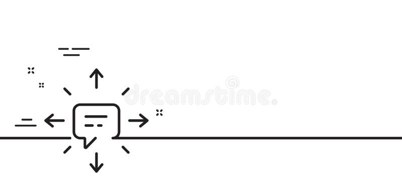 Conversation Line Icon. Chat Messages or SMS. Minimal Line Pattern ...