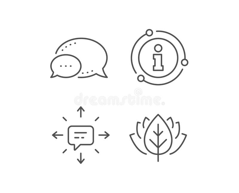 Conversation Line Icon. Chat Messages or SMS. Vector Stock Vector ...
