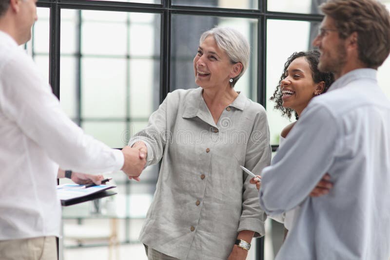 Conversation between Managers and Employees in the Office Stock Image ...