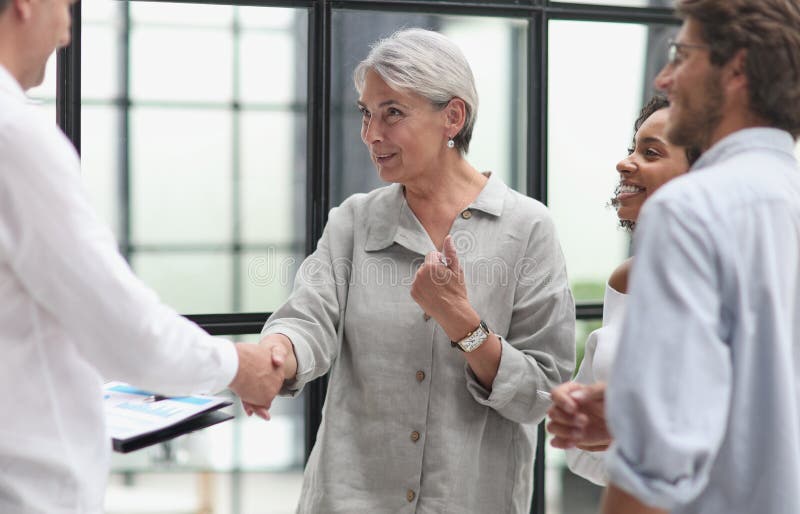 Conversation between Managers and Employees in the Office Stock Photo ...