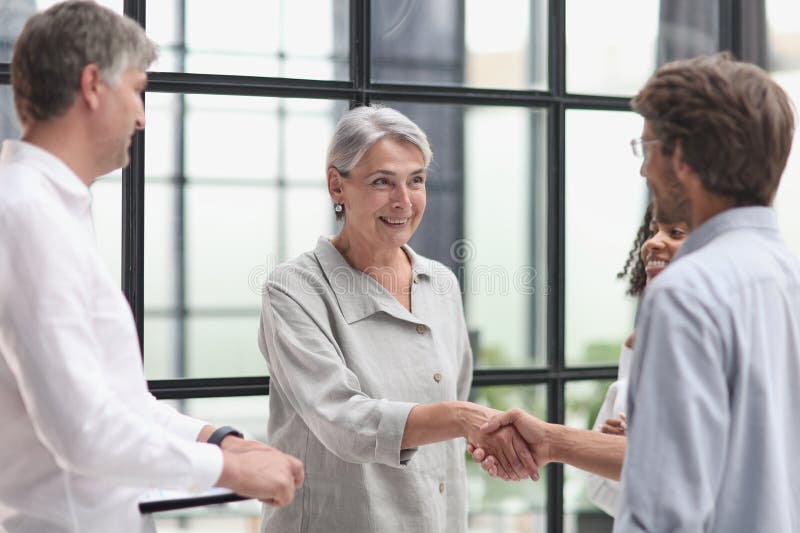 Conversation between Managers and Employees in the Office Stock Image ...