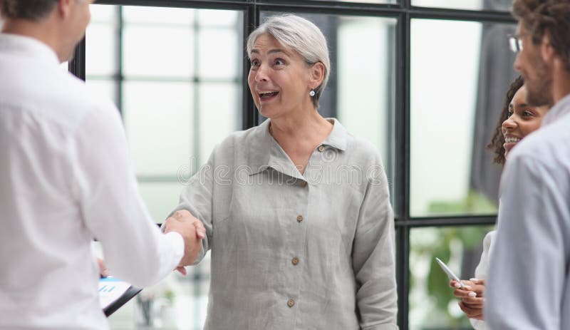 Conversation between Managers and Employees in the Office Stock Image ...