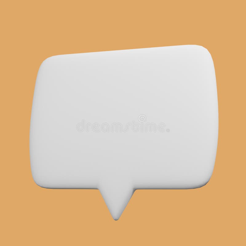 Conversation Message Box, Icon 3D Render Stock Illustration ...