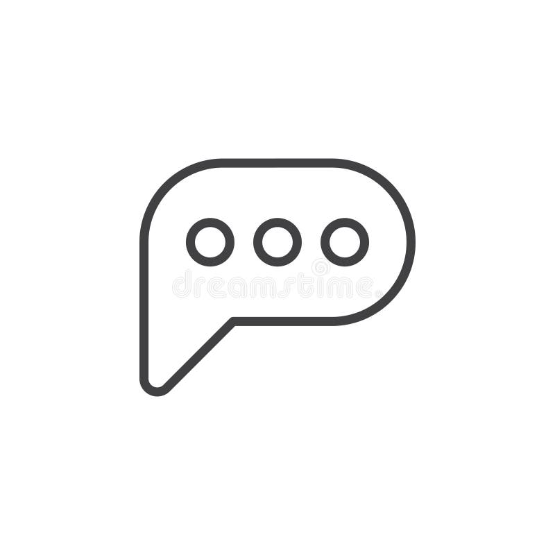 Conversation Message Icon stock illustration. Illustration of chatting ...