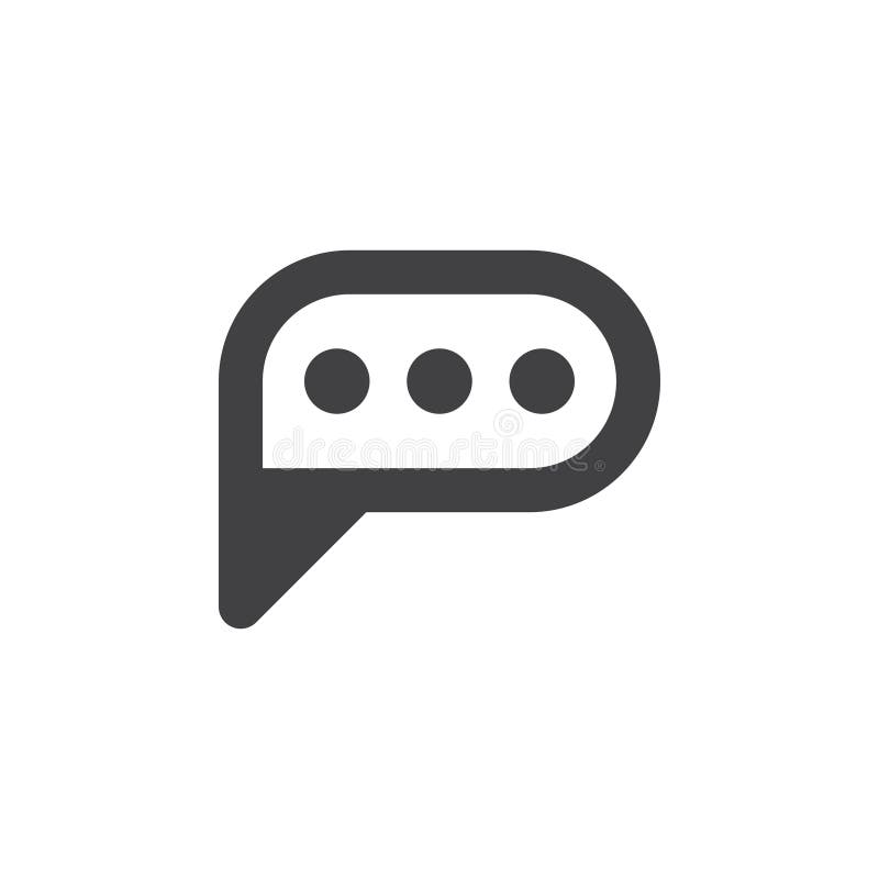 Conversation Message Icon stock illustration. Illustration of ...