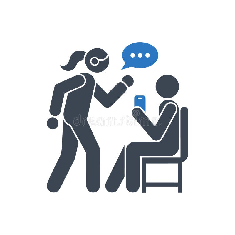 Conversation Over Phone Icon Stock Vector - Illustration of icon ...