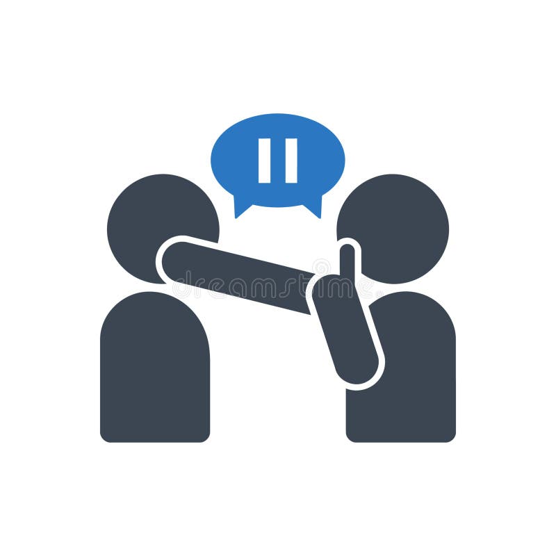 Conversation Pause Bubble Icon Stock Vector - Illustration of ...