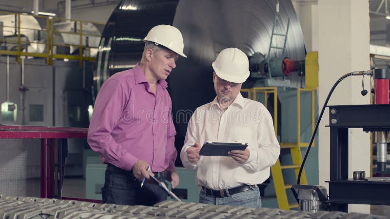 Conversation between Two Engineers Stock Video - Video of business ...