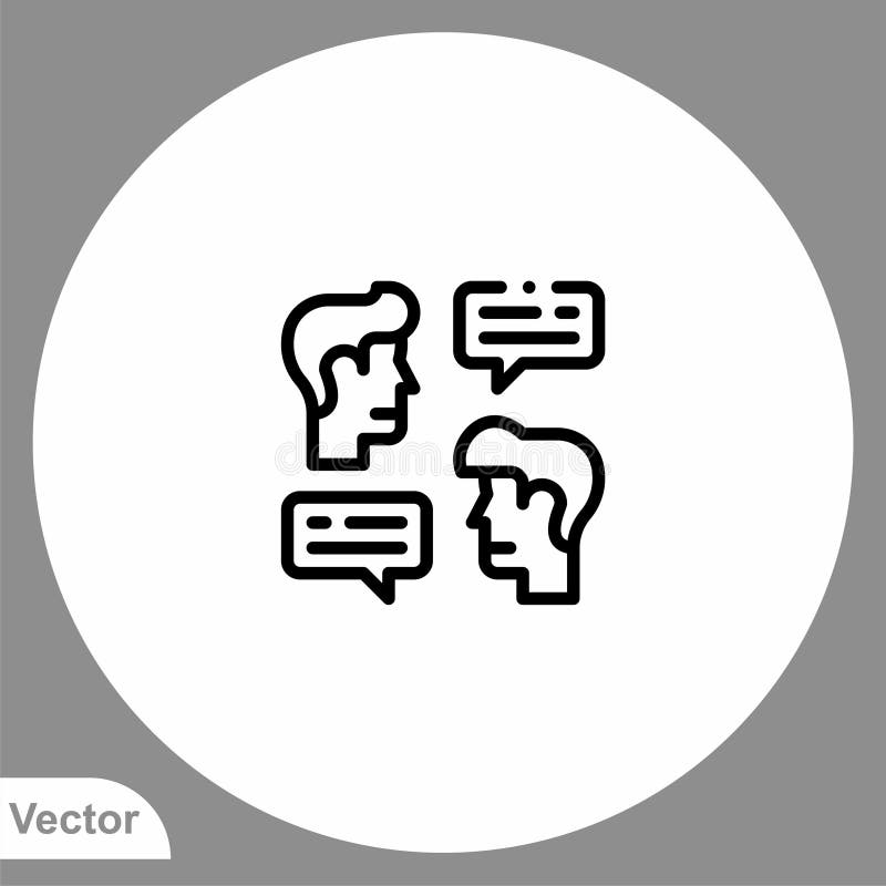 Conversation Symbol Stock Illustrations – 57,396 Conversation Symbol ...